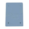 Ipex 20234 Box Cover, 4.6 in L, 2.8 in W, PVC, Gray 020 234 | Zoro