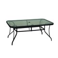Living Accents Roscoe Glass Table TGS66PB | Zoro