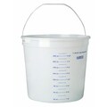 Leaktite 10 Quart Clear Measure Polysteel Rim Pail 11CLR | Zoro