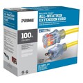 Prime EXTENSION CORD YLW 100'L LT511935 | Zoro