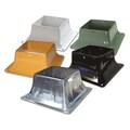 Pylex Post Base Steel Cedar 4x4in 13047 | Zoro
