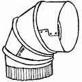 Imperial Mfg Galvanized Adjustable Elbow GV0307 | Zoro