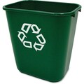 Rubbermaid Commercial Container, Recycle, Jim, Slim RCP295606GN | Zoro