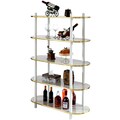 Fabulaxe 6 Tier Open Bookshelf, Modern Style Free Standing Wood Rack ...