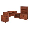 Regency Legacy Hi-Low L-Desks, 75 D X 56 H, Cherry, Wood 66 W X ...