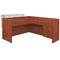 Regency Legacy Reception Desks, 88.5 D X 48 H, Cherry, White, Wood 71 W ...