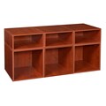 Regency Niche Cubo Storage Organizer Open Bookshelf Set- 3 Full Cubes/3 ...
