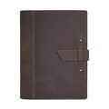 Rustico Large Leather Composition Cover - With Buckle in Dark Brown ...