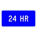 Sign Solutions Usa 24 Hour, 24 Hour, 24 in W x 12 in H, Horizontal ...