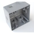 Mulberry Electrical Box, 37.3 cu in, Outlet Box Type, 2 Gangs, Aluminum ...