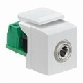 Leviton COAXIAL CONNECTORS JACK 3.5MM STEREO SCREW TERMINAL WHITE 40839 ...