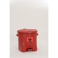 Eagle SAFETY BIOHAZARDOUS WASTE CANS, Polyethylene - Red w/Foot Lever ...