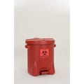 Eagle SAFETY BIOHAZARDOUS WASTE CANS, Polyethylene - Red w/Foot Lever ...