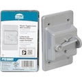 Bell Electrical Box Cover, 1 Gang, Rectangular, Non-Metallic, Toggle ...