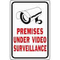 Hy-Ko 18 x 12 Heavy-Duty Aluminum Sign, Premises Under Video ...