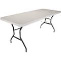 Lifetime 6 Ft. x 30 In. White Granite Commercial Grade Folding Table ...