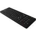 Tg3 Electronics Cleanable Sealed Black Keyboard; 103 Key W/ White ...