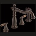 Delta Victorian Two Handle Widespread Kitchen Faucet with Spray 2256-RB ...