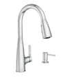 Moen Haelyn One-Handle High Arc Pulldown Kitchen Faucet in Chrome 87627 ...