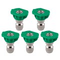 Clean Strike Pressure Washer Spray Nozzle Tips, 25-Degree Green, 1/4 ...