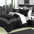 Chic Home Cosmo Black Queen 12 Piece Bed in a Bag Comforter Set with 4 ...