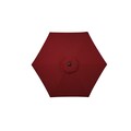 Living Accents 105 in. Valencia Tiltable Patio Umbrella, Red 8048164 | Zoro