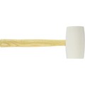 Pinpoint 32 oz Rubber Mallet Hammer with White Head & Hardwood Handle ...