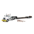 First Gear Peterbilt 367 in White with Tri-Axle Lowboy Trailer 50-3349 ...