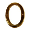 Camp Usa 6 in. Raised Solid Brass of No.0, Antique Brass CA2809385 | Zoro