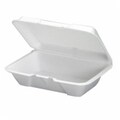 Genpak Large 1 Compartment Hinged Foam Container, White, 200PK 20500 ...