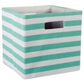 Design Imports Storage Cube, Polyester, Aqua CAMZ37910 | Zoro