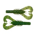Googan Baits 4 in. Chartreuse Pepper Krackin Craw Fishing Lure with ...