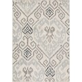 Wall-To-Wall 5 x 7 ft. Roswell Melody Geometric Rug, Grey WA2607057 | Zoro