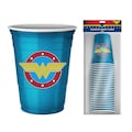 Wonder Woman Disposable Blue Cups - Pack of 20 48798 | Zoro