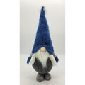 Palacedesigns 22 x 8 x 5 in. Royal Blue Fuzzy Hat Standing Gnome ...