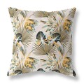 Palacedesigns 26 in. Tropical Indoor & Outdoor Throw Pillow Yellow ...