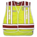 K Tay Designs Fire Public Safety VestLime & Red Medium K 1114299 | Zoro
