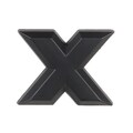 Pilot Emblem Matte Black Letter X PI433591 | Zoro