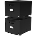 Storex Storex 61265B02C 1-Drawer Mini File Cabinet with Lock for Legal ...
