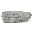 Kay Berry If Not For Stress - Garden Accent - 6.25 Inches x 2.5 Inches ...