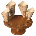 Packnwood 10 Holes Bamboo Cone And Temaki Display, 2PK 210SBAM10 | Zoro