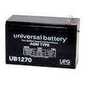 Upg Sealed Lead Acid Battery, 12 V, 7Ah, UB1270, F1 Faston Tab Terminal ...