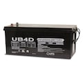 Upg Sealed Lead Acid Battery, 12 V, 200Ah, UB4D, Auto Post Terminal ...