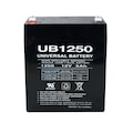 Upg Sealed Lead Acid Battery, 12 V, 5Ah, UB1250, F2 Faston Tab Terminal ...