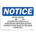 Signmission Safety Sign, OSHA Notice, 18" Height, Pm Closed 12-1 Sign ...