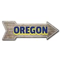 Signmission Oregon Arrow Sign Funny Home Decor 36in Wide P-ARROW12 ...