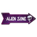 Signmission Alien Zone Arrow Sign Funny Home Decor 18in Wide P-ARROW ...