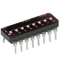 C&K Components Slide Dip Switch, 6 Switches, Spst, Latched, 0.1A, 25Vdc ...