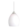 Wac Us Sarah Quick Connect Pendant - White Shade W/Brushed Nickel ...