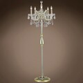 Joshua Marshal Maria Theresa 5 Light 19 Gold Floor Lamp With European ...
